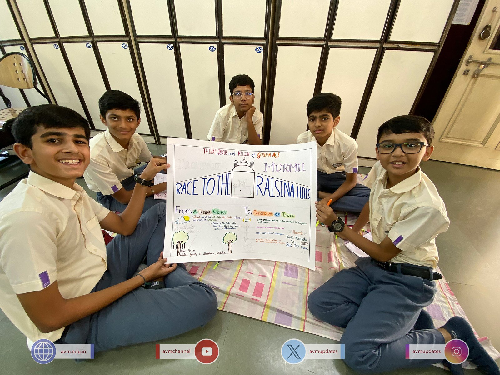 Std 8 SS Project - 'The Journey of Draupadi Murmu - From Forest to ...